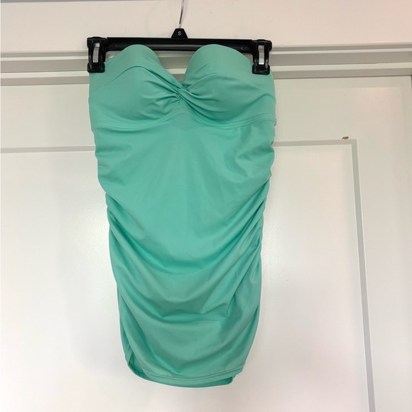 Victoria's Secret | Swim | Victorias Secret Aqua Padded Ruched Sides ...